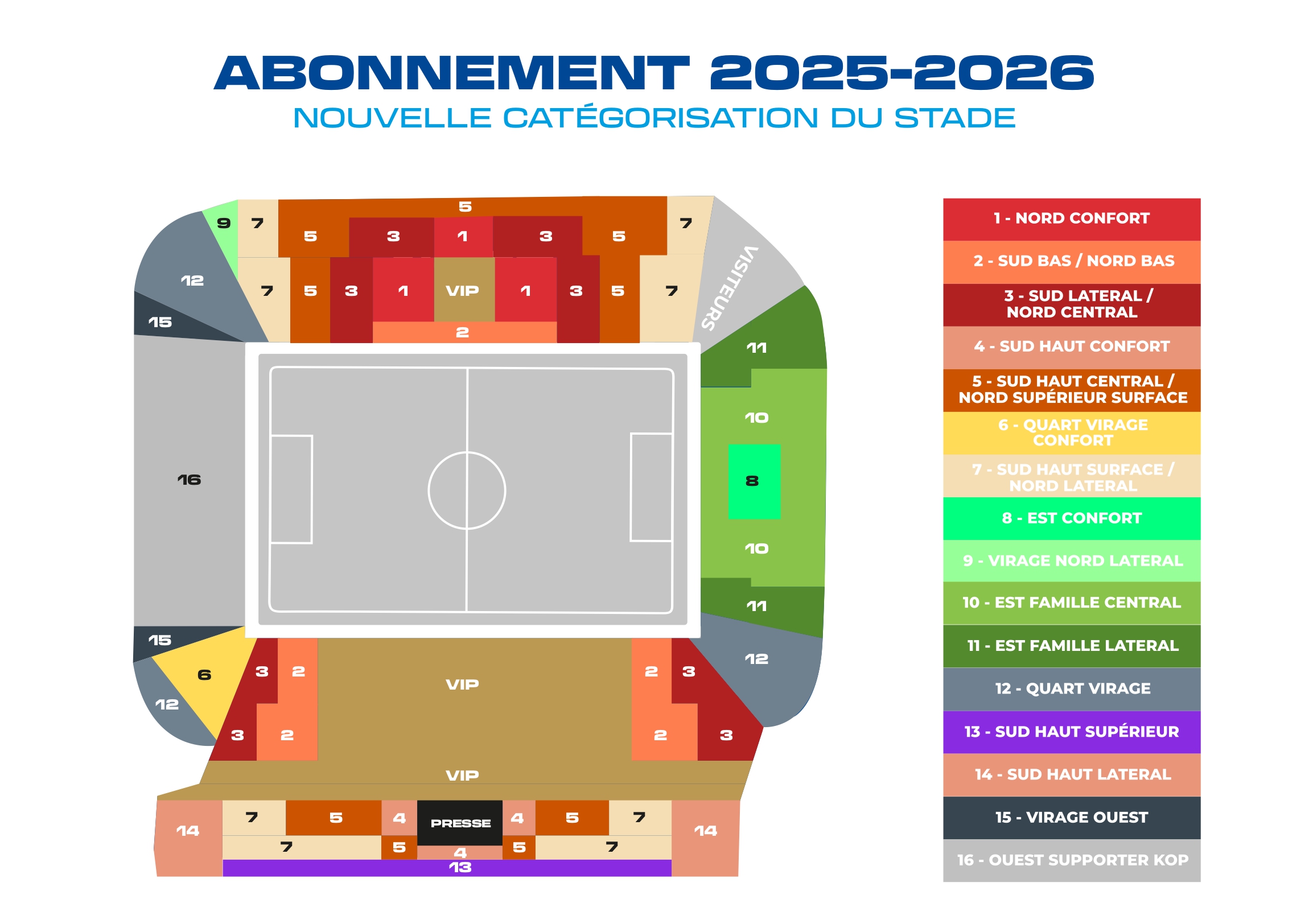 ABONNES VIRAGE NORD-OUEST | RC Strasbourg